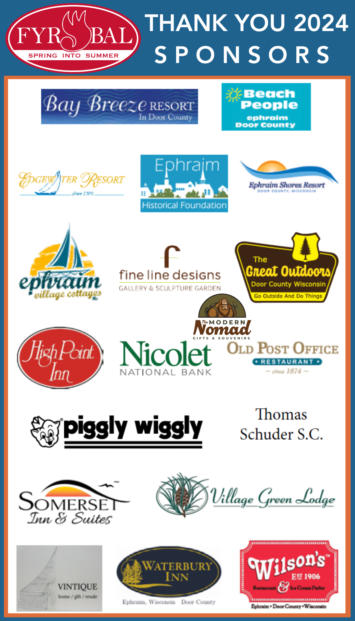 60th Fyr Bal Festival: June 21, 2025 - Ephraim